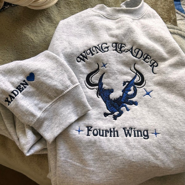 Wingleader Xaden Riorsen Sweatshirt/ Licensed Fourth Wing Merch ...