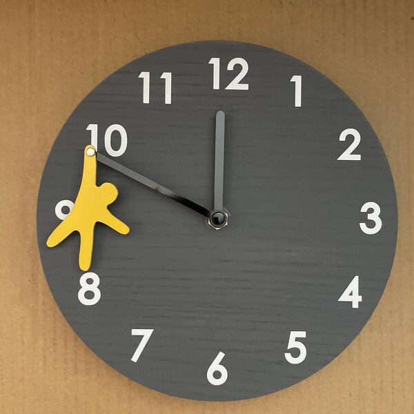 Fuchsia Hanging Man Wall Clock - Etsy