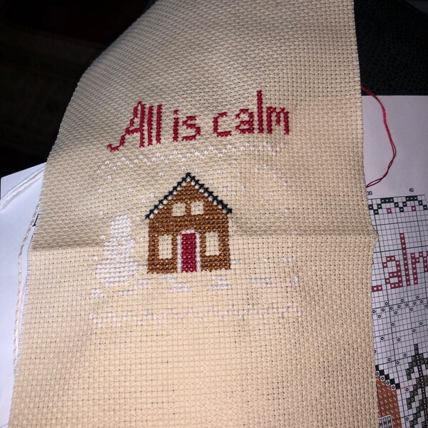 All is Calm Cross Stitch Pattern - Etsy