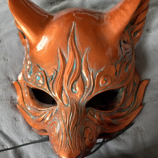 Fox Mask Antique Copper - Etsy