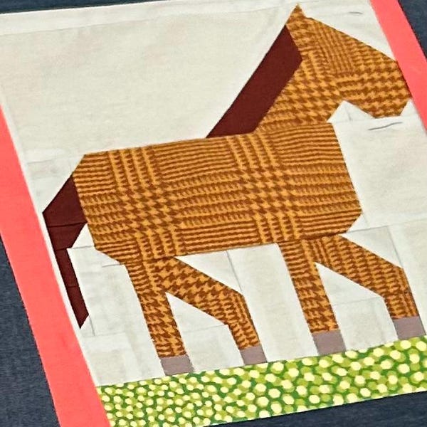 PDF Quilt Block Pattern – Stegosaurus – Dinosaur Quilt - Etsy