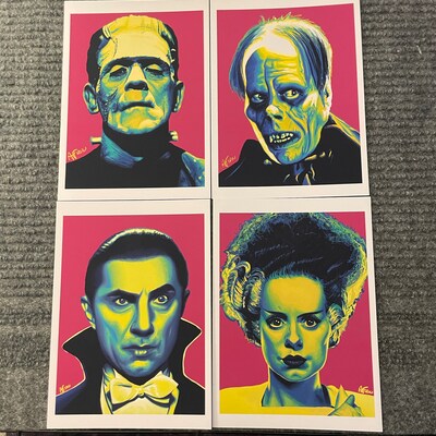 Michael Myers Jason Voorhees Art Print Poster, Assorted Sizes, Bold ...