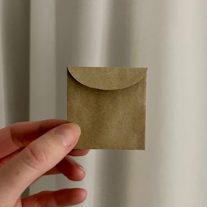 100 Mini Brown Envelopes Seed Packets Confetti Packets Mini Envelope ...