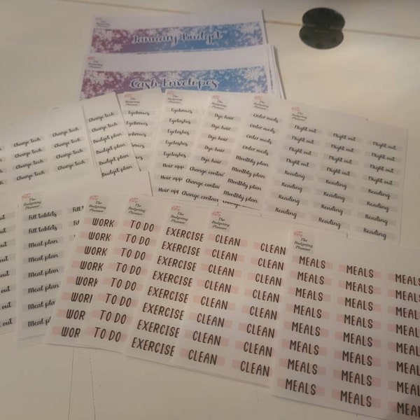 Utilities Planner Icon Stickers Budget Planner Stickers, Icon Stickers ...