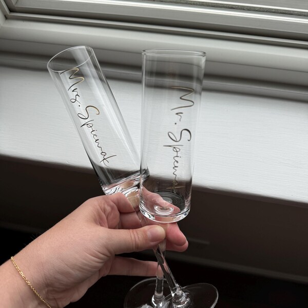 TOP SELLER - Custom Modern Toasting Flutes With Gift Box Option ...