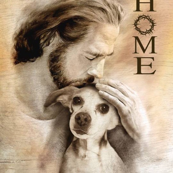 Jesus With Dog Painting, DIGITAL Download File, Jesus and Dog, Welcome ...