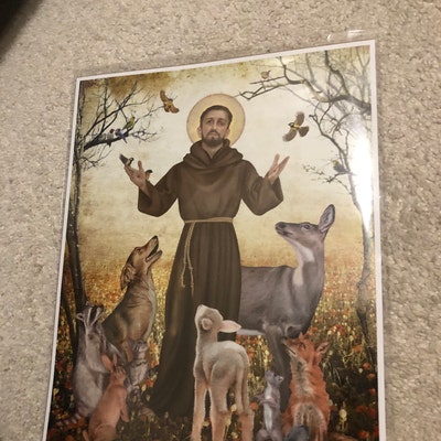 St. Francis of Assisi and Animals Picture, Catholic Patron Saint of ...