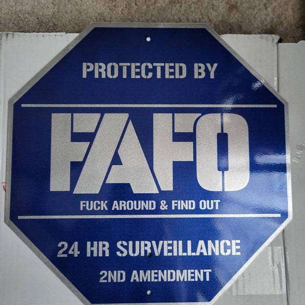 Limited Edition: FAFO License Plate - 100% Made in the USA! - Etsy