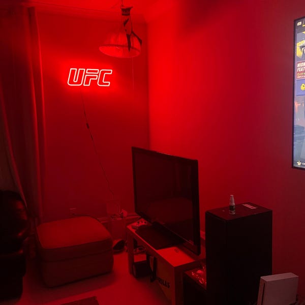 UFC LED Neon Sign, Bright Red Light, Perfect for Man Caves, Bedrooms ...