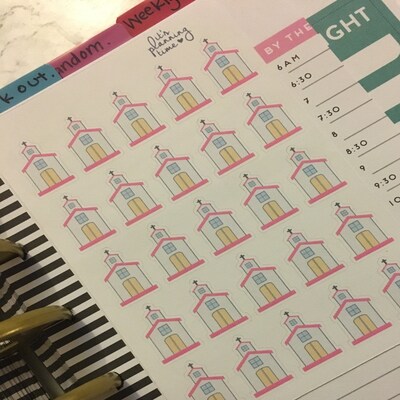 Church Planner Stickers 25 Count - Etsy