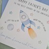 Personalised Father's Day Cards Rocket Fathers Day Cards Space Fathers ...