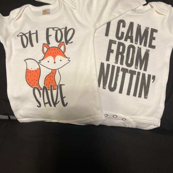 I Came From Nuttin' Baby Onesie®, Funny Baby Onesie®, Inappropriate ...