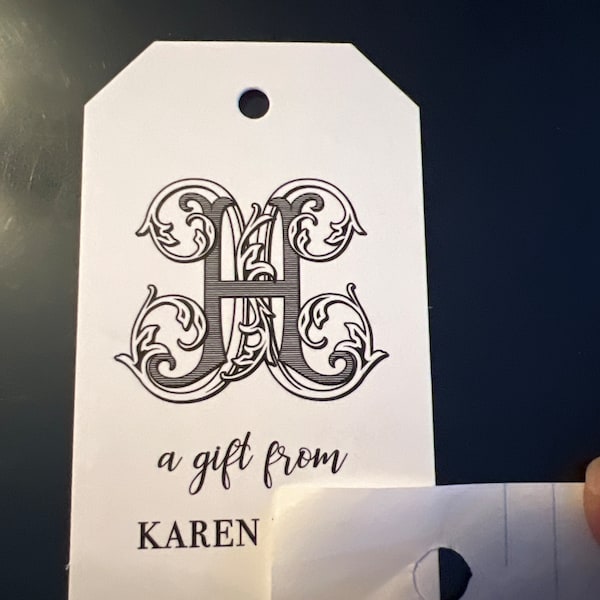 Personalized Gift Tags | Custom Gift Tags | Monogrammed Gift Tags ...