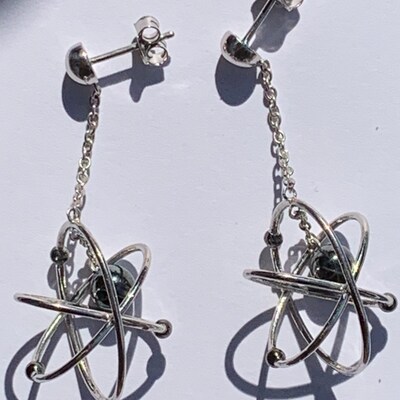 Awesome Atoms Earrings 3D Atom Earrings, Unique Earrings, Science Gifts ...