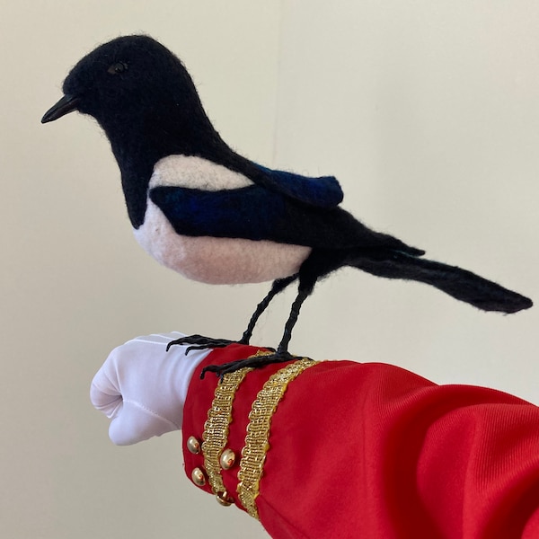 Needle Felted Lifesize Magpie, Made to Order. - Etsy UK