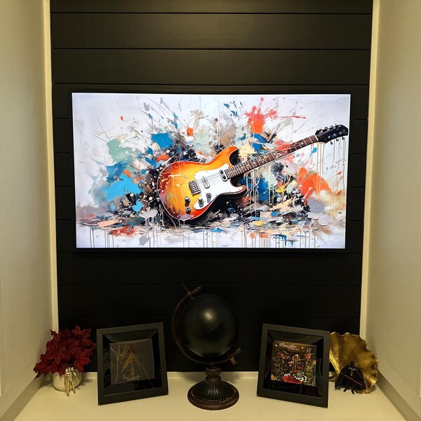 Samsung Frame TV Art Contemporary Art - Etsy