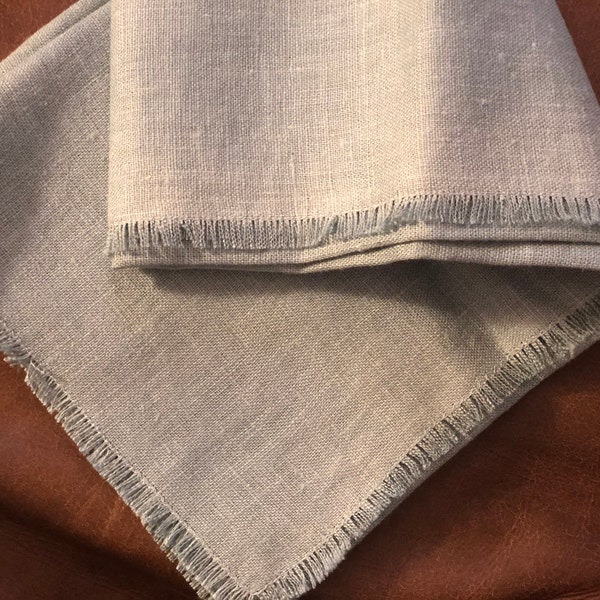 Linen Bandana, Square Linen Scarf, Men Women Bandana, Brown Linen ...