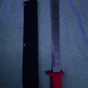 El accesorio de machete con mango rojo de Rick Grimes de The Walking ...