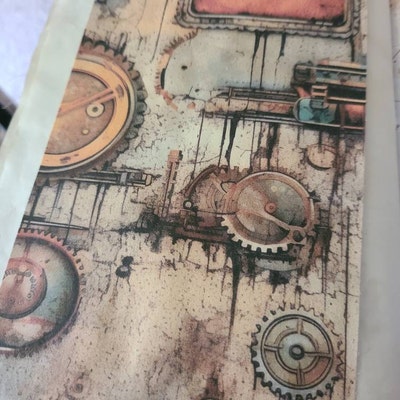 Stained Glass Desert Scene Digital Papers Desert Stained Glass ...