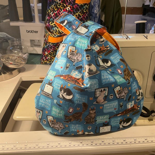 Japanese Knot Bag Sewing Pattern & Sewing Tutorial | Knot Bag Pattern ...