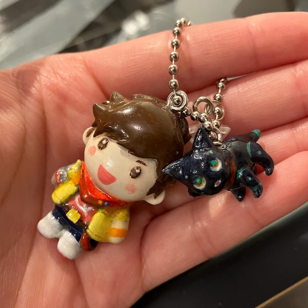 Custom Chibi OC Keychain Charm, YCH Commission Handmade - Etsy
