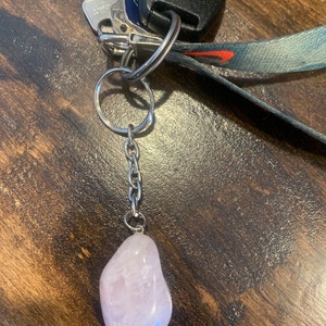 Rose Quartz Keychain Reiki Infused Love Romance Self-love Crystal Key ...