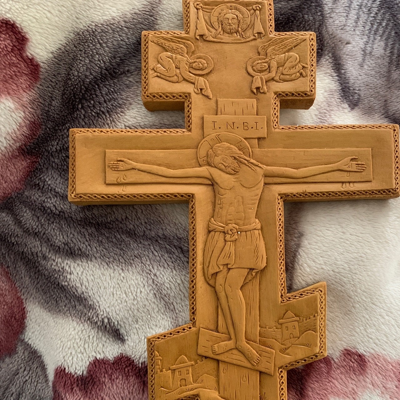 Russian Three Bar Orthodox Aromatic Wall Cross Crucifix Made | Etsy