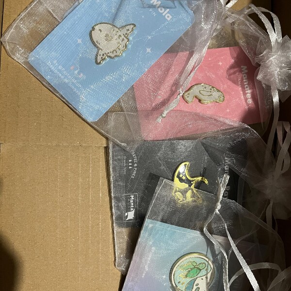 Coral Reef & Manta Ray Pin, Ocean in a Bottle Gold Hard Enamel Pin, Sea ...