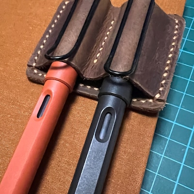 Handmade Brown Leather Fountain Pen Sleeve / Leather Single - Etsy