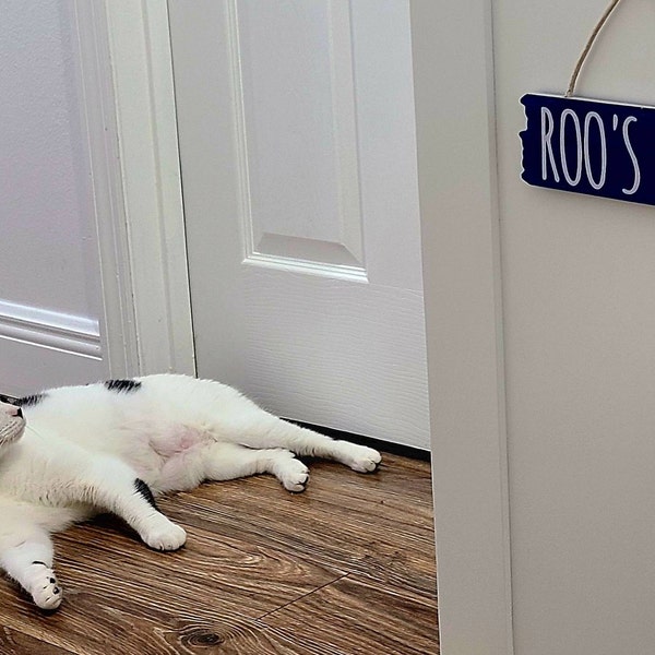 Small Custom Sign, Oval Wood Sign Reversible Sign, Personalized Sign ...