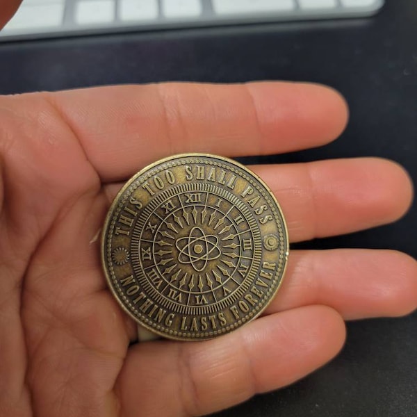This Too Shall Pass| EDC Coin | Challenge Coin | EDC Reminder Coins ...