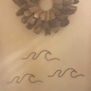 Wave Sign, Wire Wall Art, Ocean Wave Decor, Surf Wall Art, Nautical ...