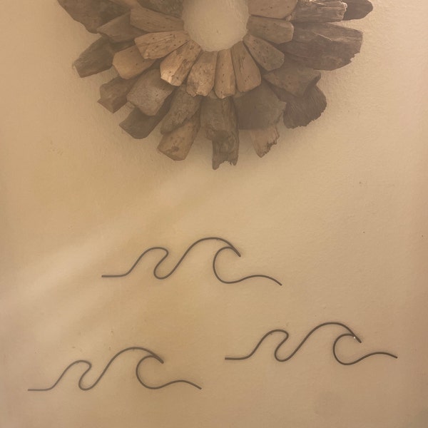 Wave Sign, Wire Wall Art, Ocean Wave Decor, Surf Wall Art, Nautical ...