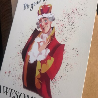 The Duke of Hastings Funny Birthday Card Illustration Inspired by ...