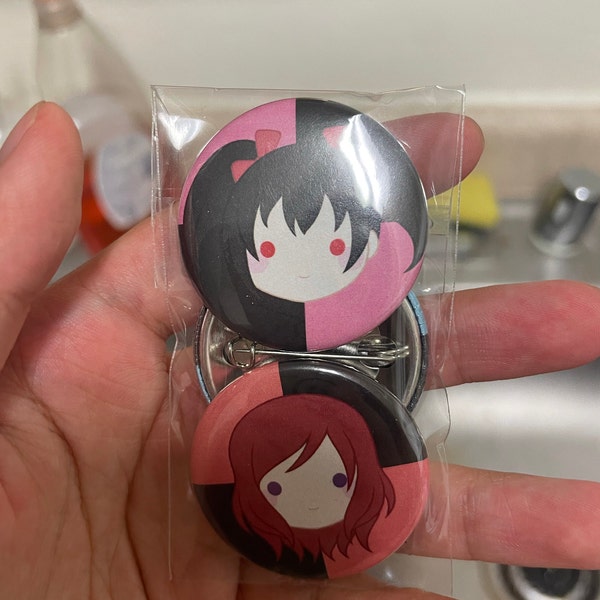 Super Chibi YTTD Buttons - Etsy