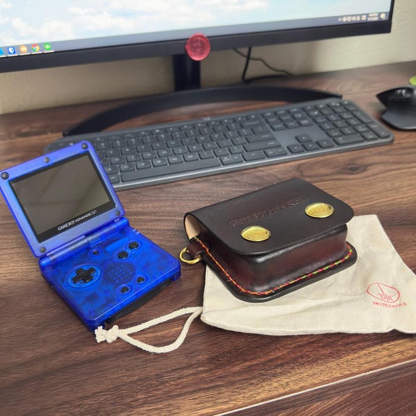 Nintendo Game Boy Advance SP Case - Leather Game Boy Advance Case - Etsy