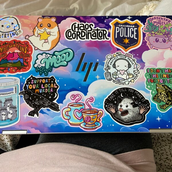 Cat Meme Sticker Funny Unhinged Decal Car Bumper Cute Luggage Sticker ...