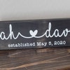 Personalized Couple Names Sign Wedding Gift Idea Anniversary Gift Idea ...