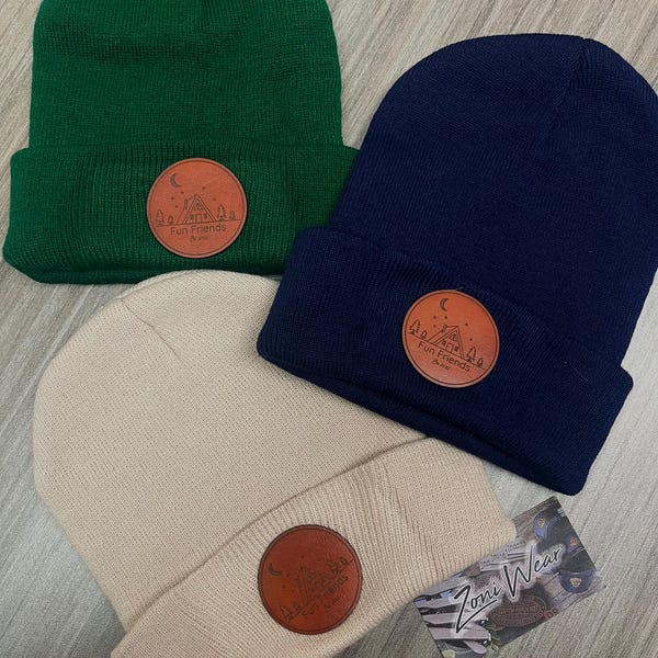 Zoni Wear Leather Patch Hat, Leather Patch Trucker Hat - Etsy