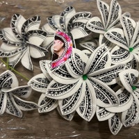Samoan Pale Fuiono or Samoan Headpiece. Luau Party, Wedding, Polynesian ...