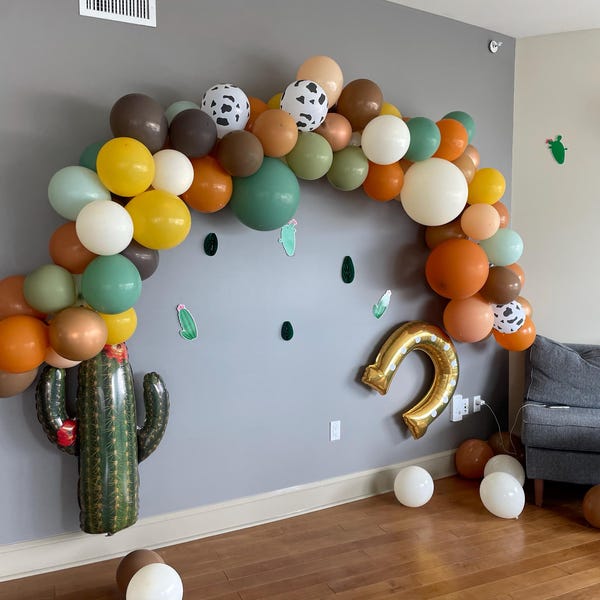 Wild West First Rodeo Birthday Party Decor for Boy Cowboy Balloon ...