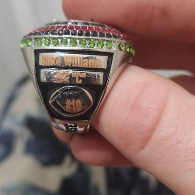 Personalized Championship Ring Custom Logo and Text for Football ...