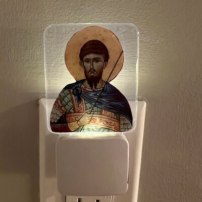 Agate Night Lights Various Saints greek Orthodox - Etsy