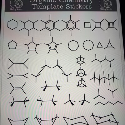 Organic Chemistry Digital Super Pack PRE-CROPPED Digital Stickers ...