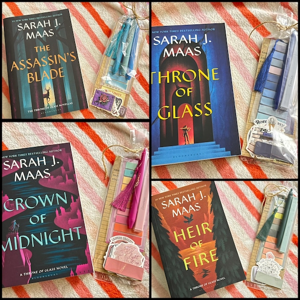 Book Annotation Kit: Tabs, Stickers, Pen, Highlighter, Bookmarks - Etsy