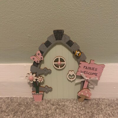 Magical Light Pastel Pink Fairy Door Handpainted With - Etsy UK