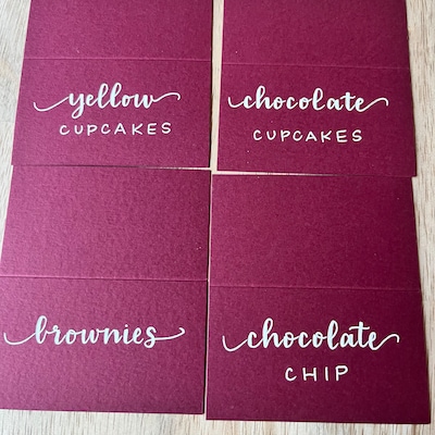 Dessert Bar Cards Wedding Dessert Bar Labels Wedding Dessert Sign ...