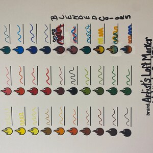 Love Heart Colour Swatch Sheet - A4 - Printable - Instant Download ...