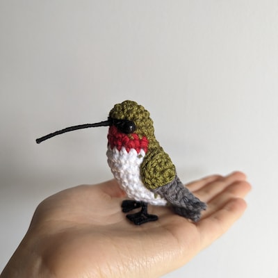 Little Ring-necked Dove Crochet Pattern Realistic Bird Pattern Collared ...