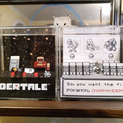 Undertale Napstablook Cube Diorama 3D Videogame Gift for Gamer Shadow ...